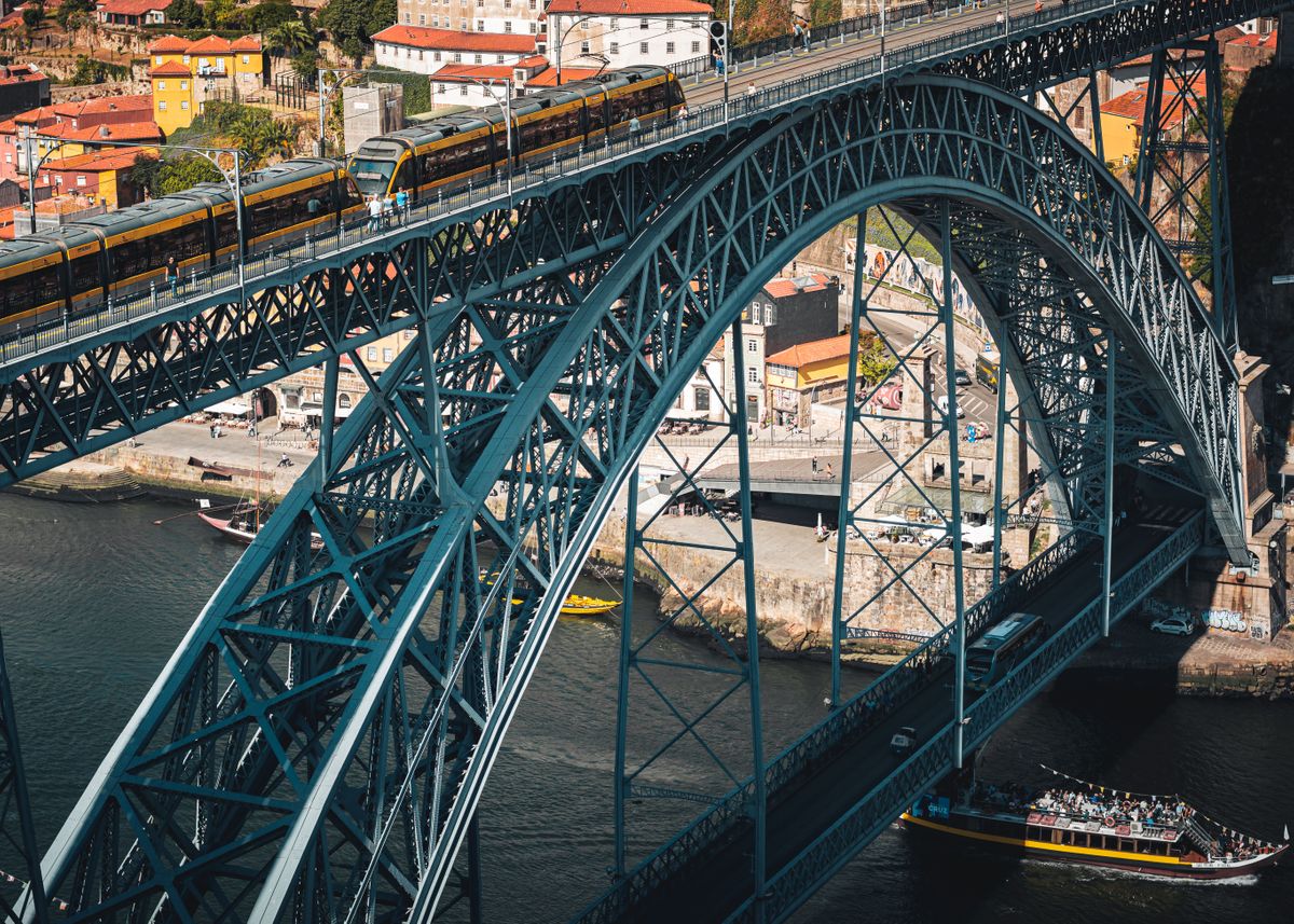 'The Dom Luis I Bridge' Poster by Rui Almeida | Displate