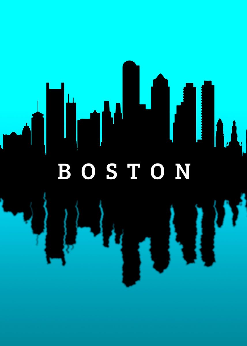 'Boston' Poster, picture, metal print, paint by Wasi Blond | Displate