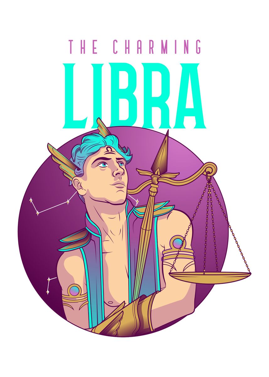 'the charming libra' Poster, picture, metal print, paint by Sigit Nur ...