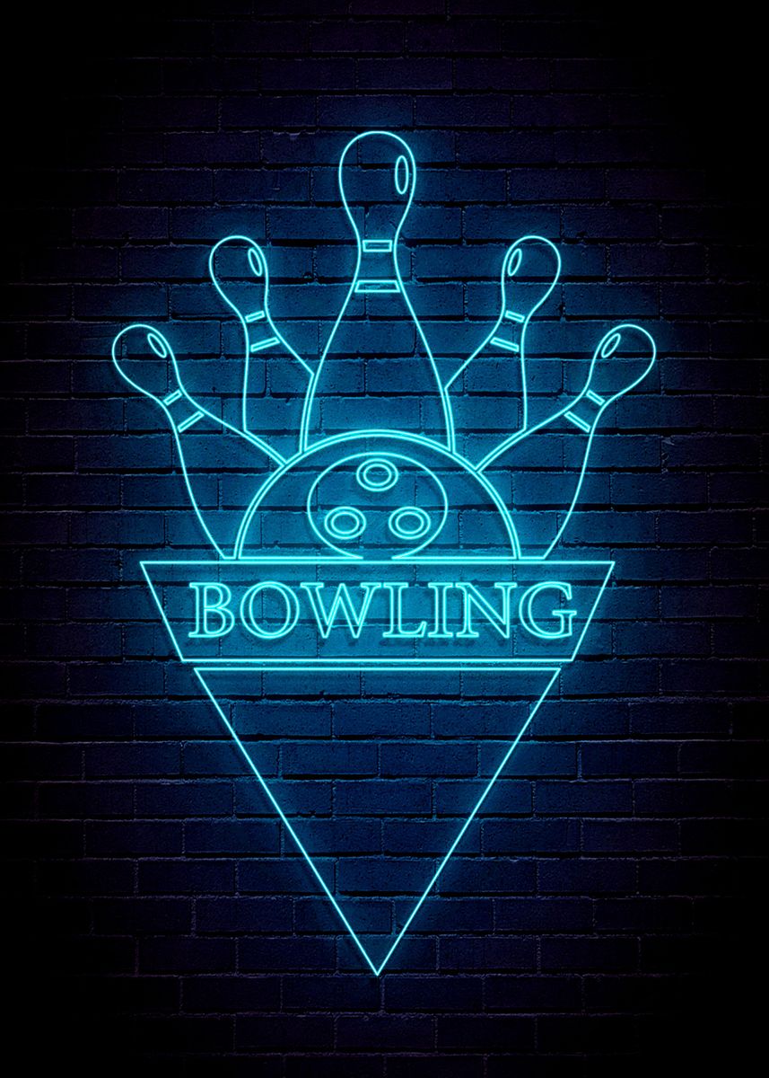 'BOWLING triangle' Poster, picture, metal print, paint by ad yosef ...