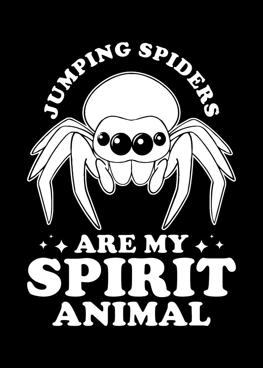 'Jumping Spider' Poster, picture, metal print, paint by schmugo | Displate
