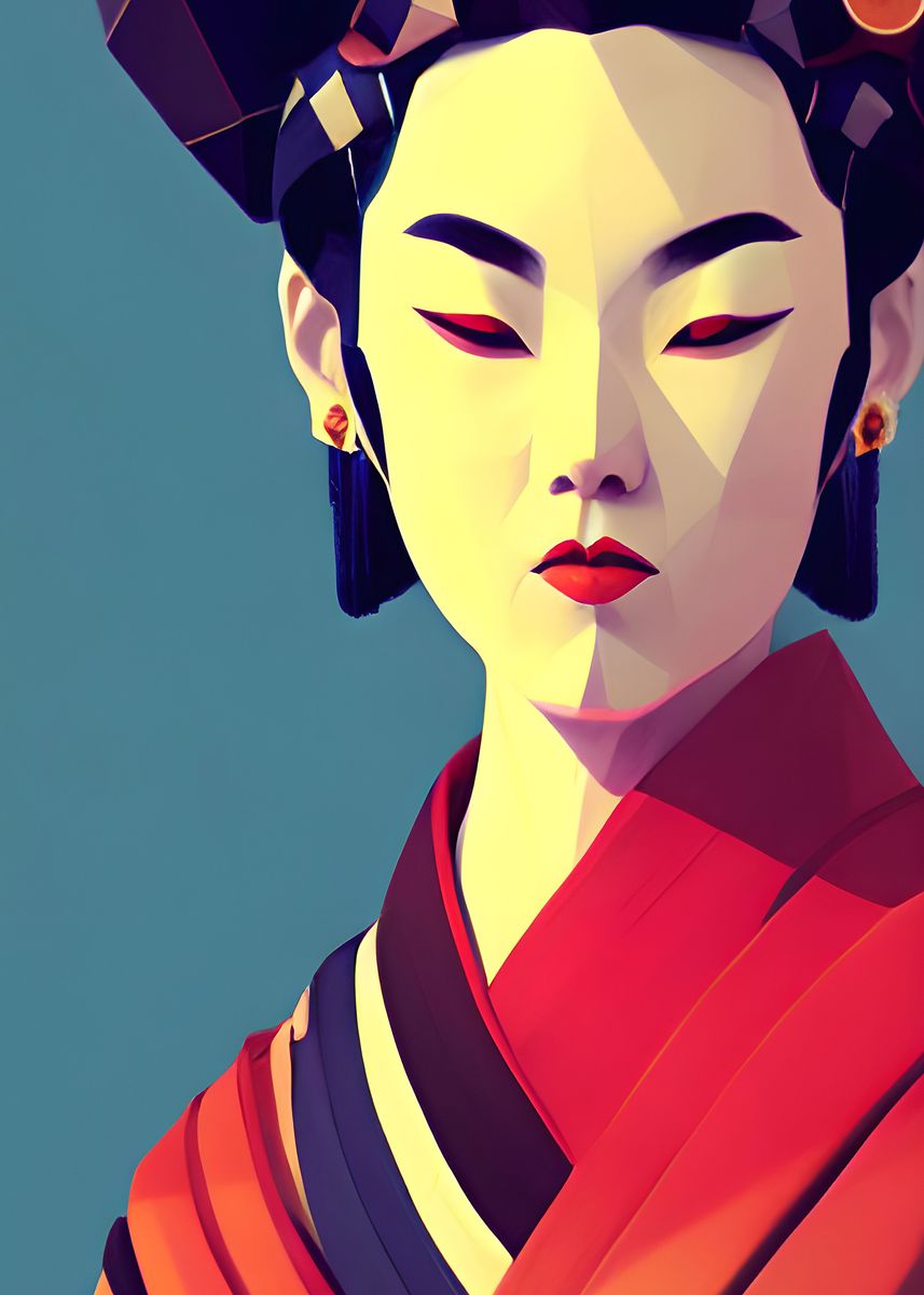 'TRADITIONAL GEISHA ' Poster by | Displate