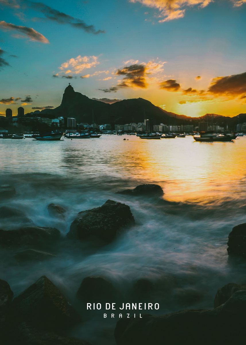 'Rio de Janeiro ' Poster, picture, metal print, paint by Travel Addict ...