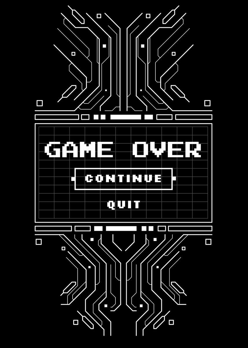 'Game Over' Poster by Bramcrye | Displate