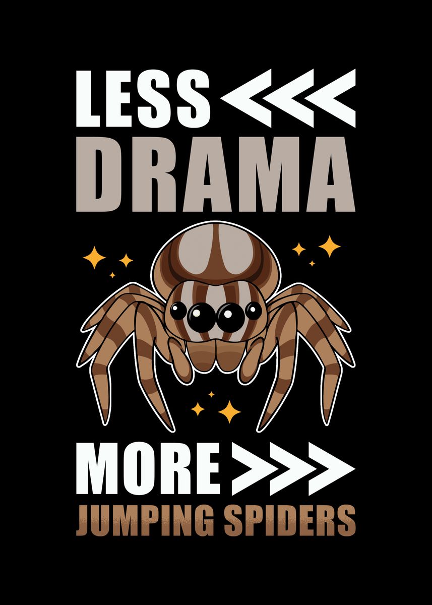 'Jumping Spider' Poster, picture, metal print, paint by schmugo | Displate