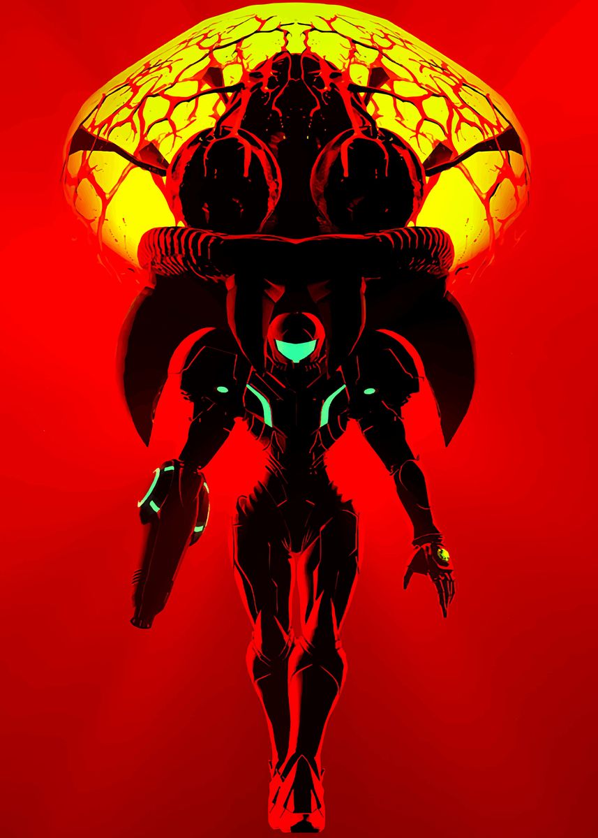 'Metroid Samus' Poster, picture, metal print, paint by 아담 | Displate
