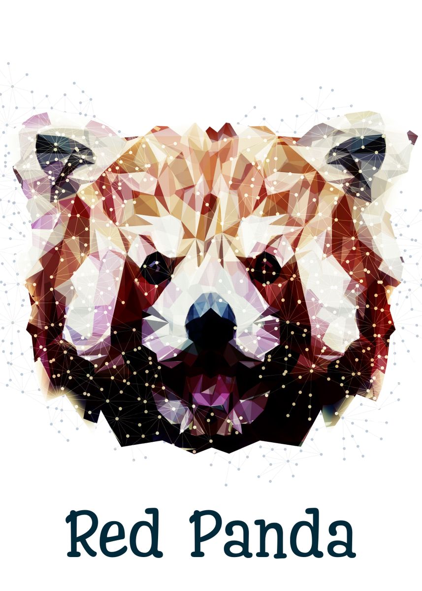 'Red Panda' Poster, picture, metal print, paint by Angles Borscha ...