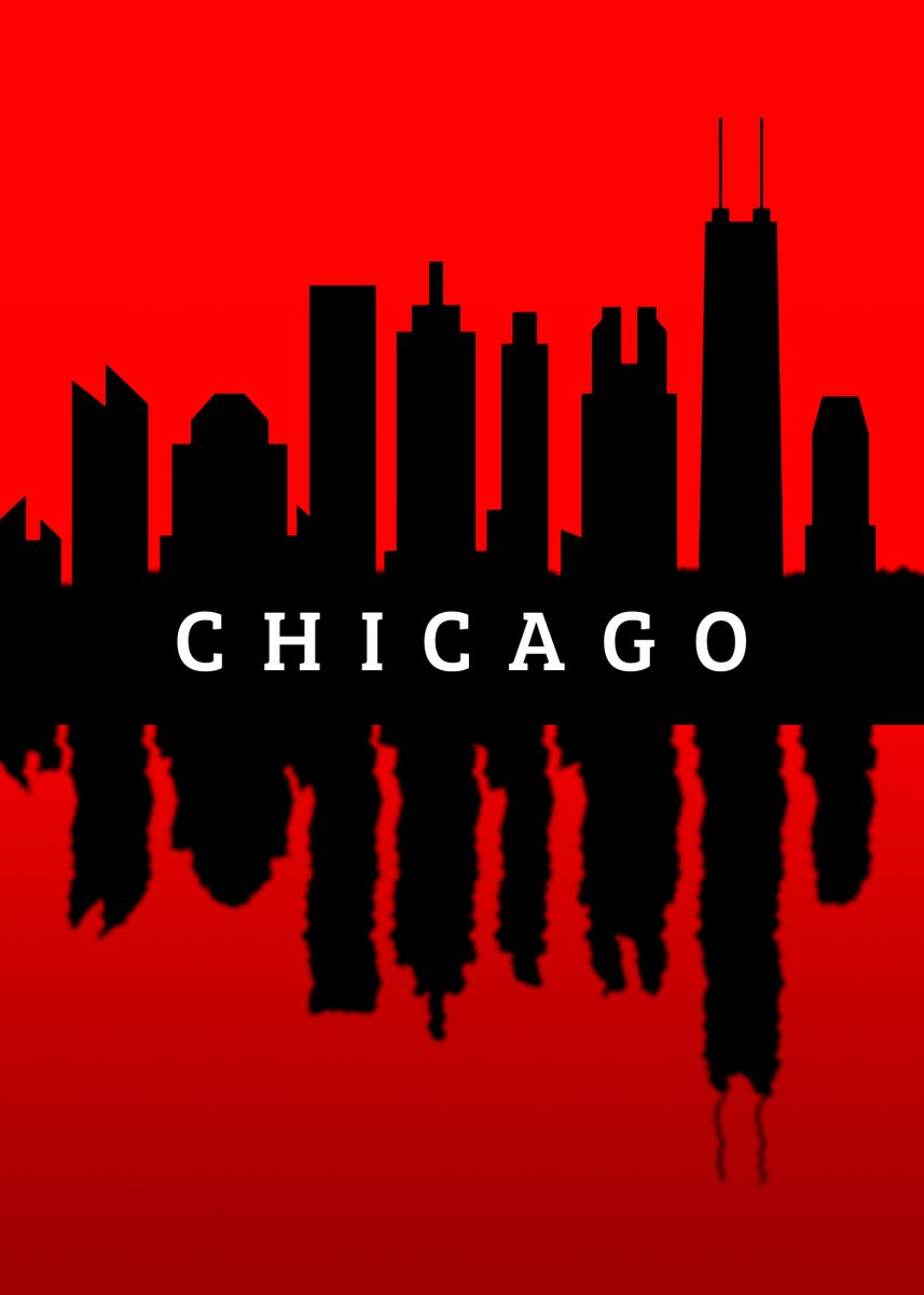 'Chicago' Poster, picture, metal print, paint by Wasi Blond | Displate