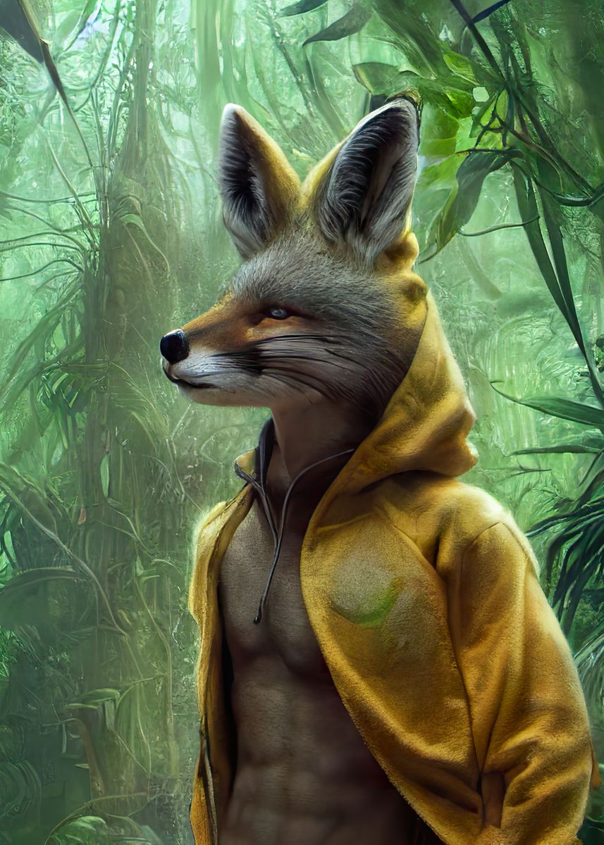 'Fashion fox' Poster by mark viraj | Displate