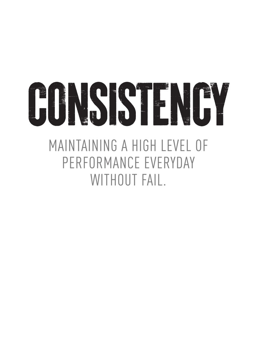 'Consistency Inspiration' Poster, picture, metal print, paint by Pong ...