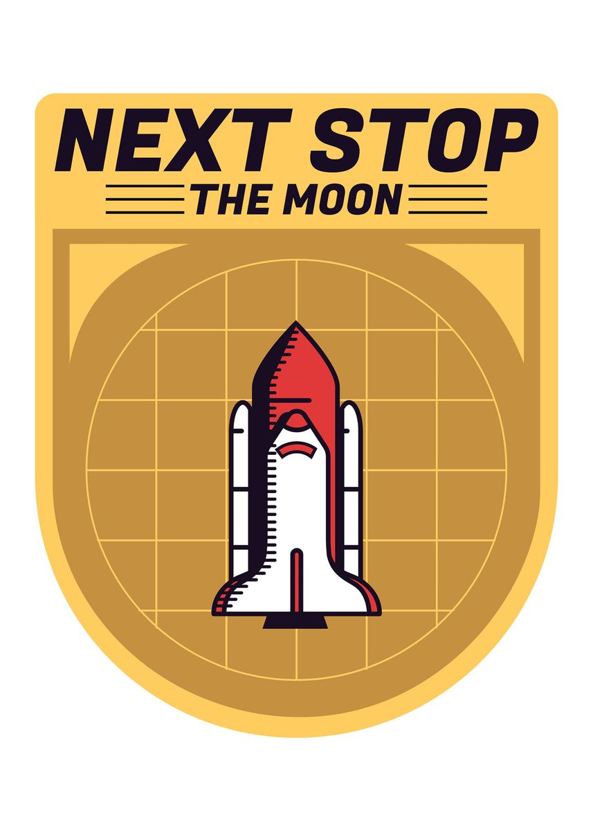 'next stop the moon' Poster by rasyid arsalafardhlan | Displate