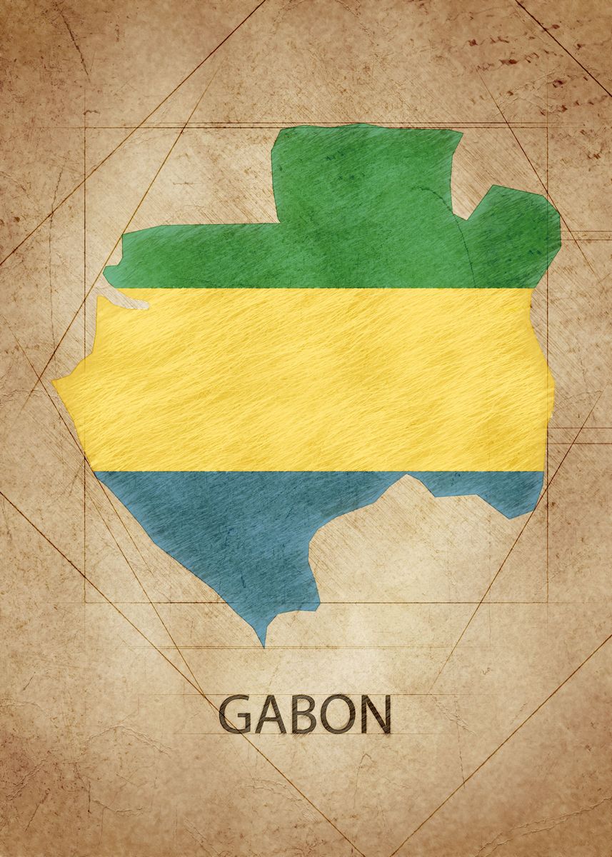 'Gabon' Poster by Luvy | Displate
