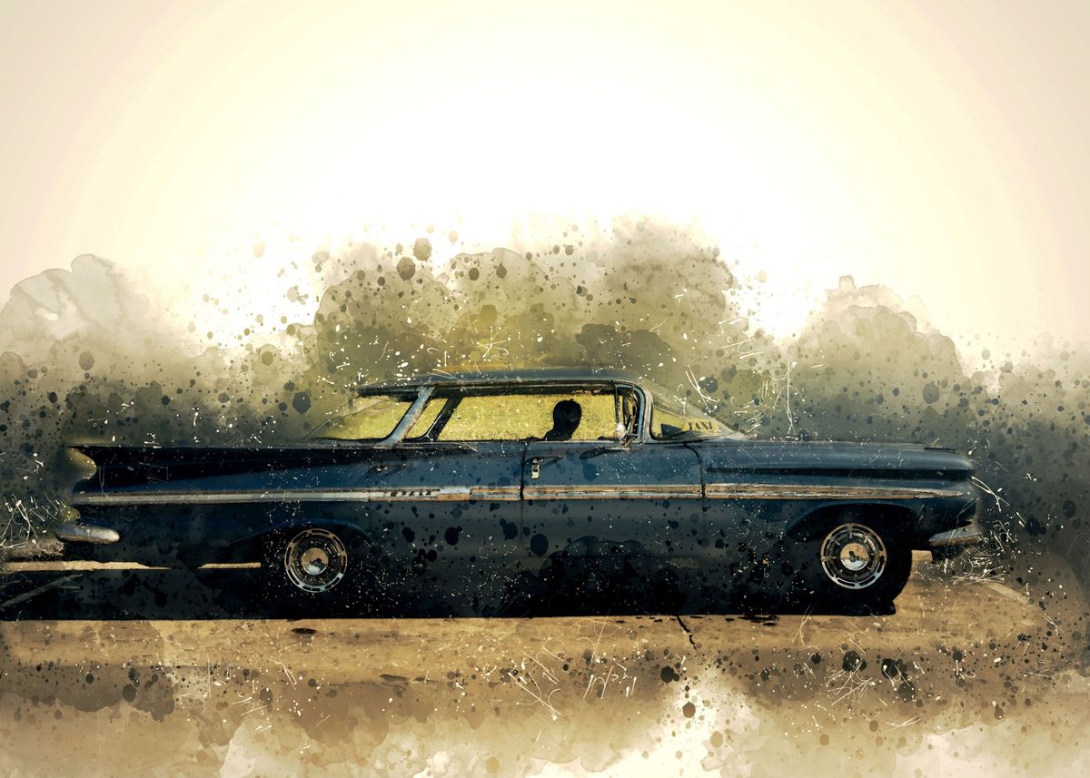 'Vintage Cars 81' Poster by Michael Landsberger | Displate