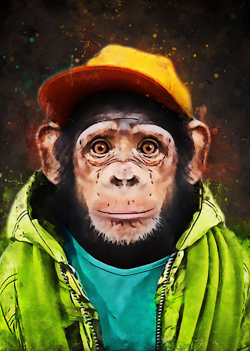 'Monkey Fashion' Poster, picture, metal print, paint by Muh Asdar ...