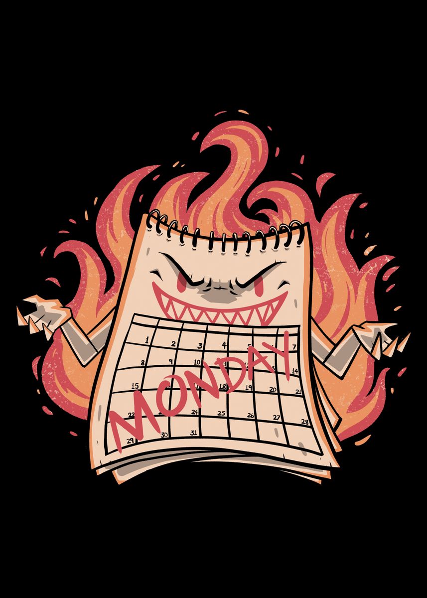 'Here Comes Monday' Poster, picture, metal print, paint by Eduardo Ely ...