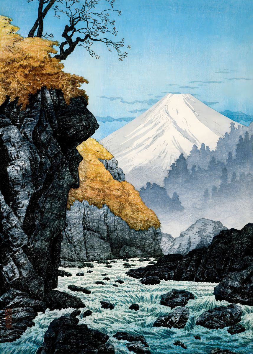 'Foot of Mount Ashitaka' Poster, picture, metal print, paint by ...