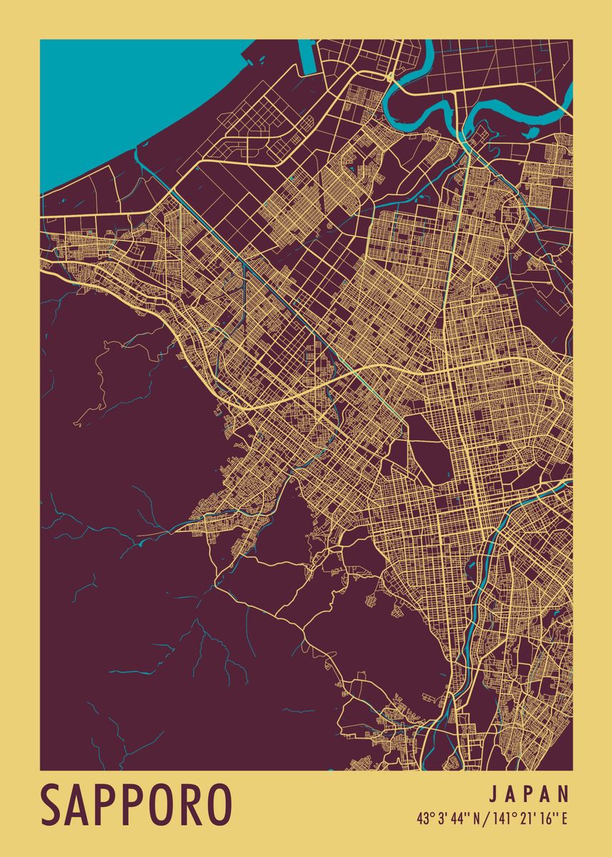 'Sapporo' Poster by Miracle Studio | Displate