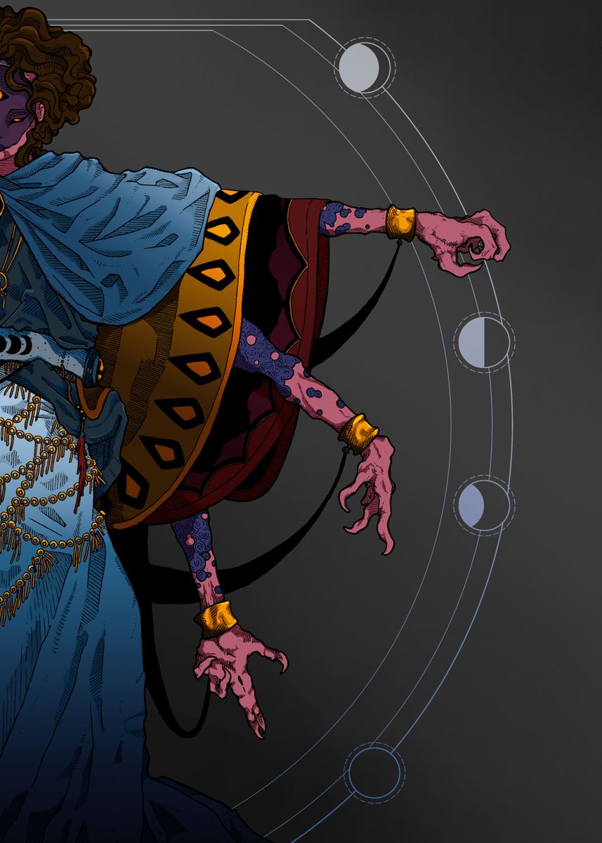 'Moon Witch' Poster by Loiso | Displate