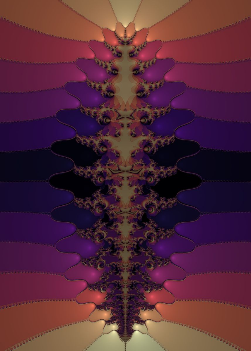 'Orange purple ellipse' Poster, picture, metal print, paint by ...