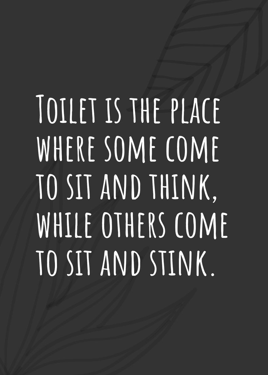 'Bathroom Quote 23' Poster, picture, metal print, paint by 1x Merch ...