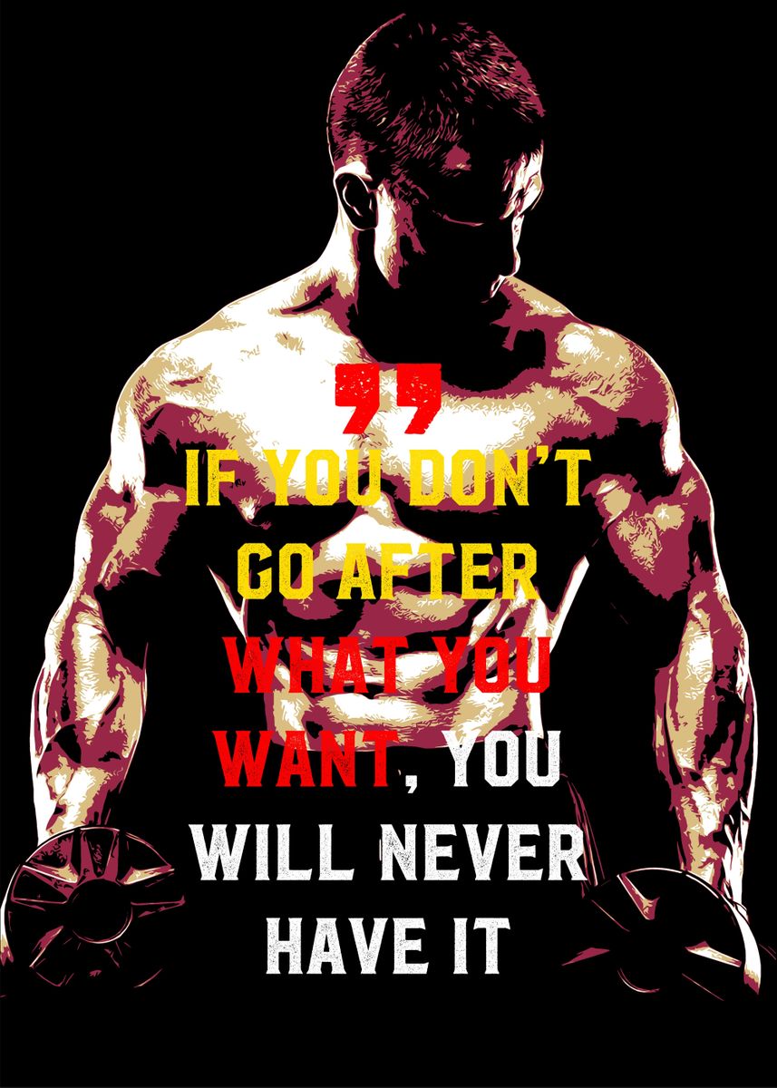 'gym fitness motivation' Poster by Limited Displates Project | Displate