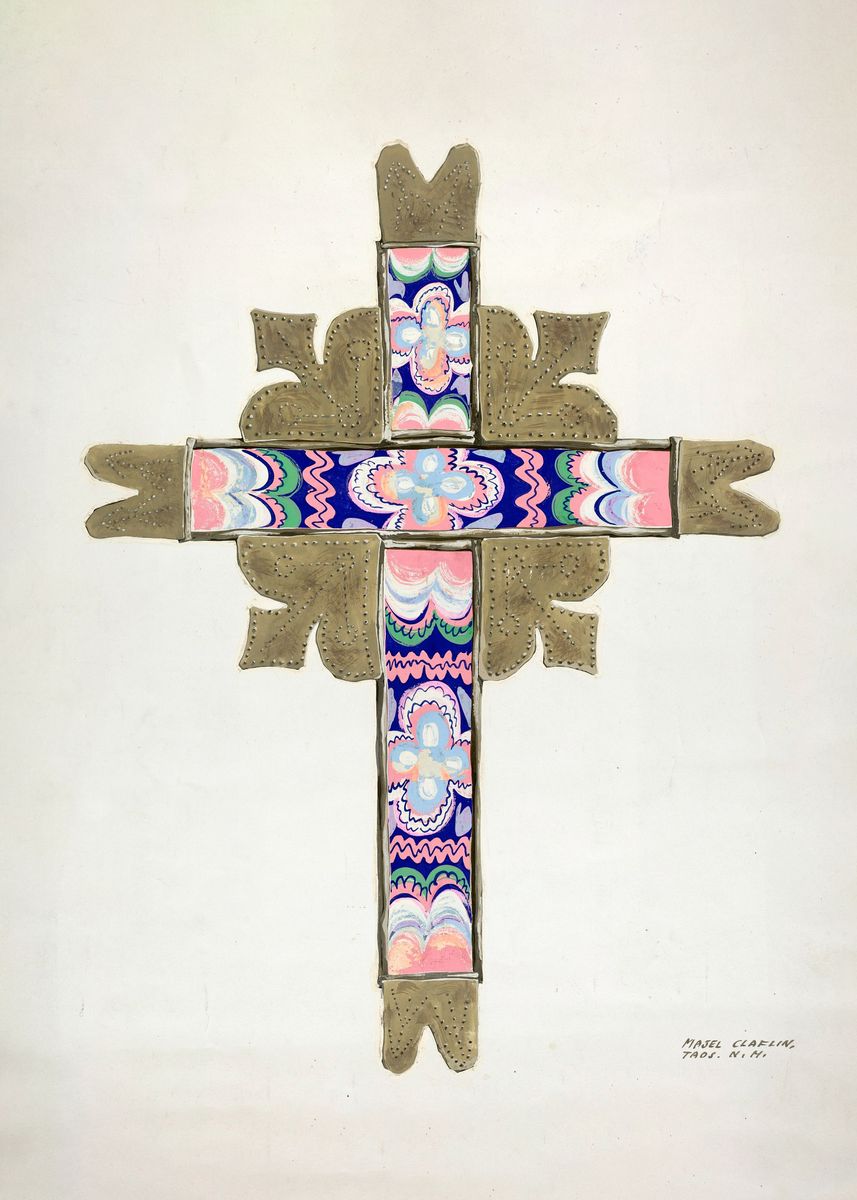 'Cross' Poster, picture, metal print, paint by tony4urban | Displate