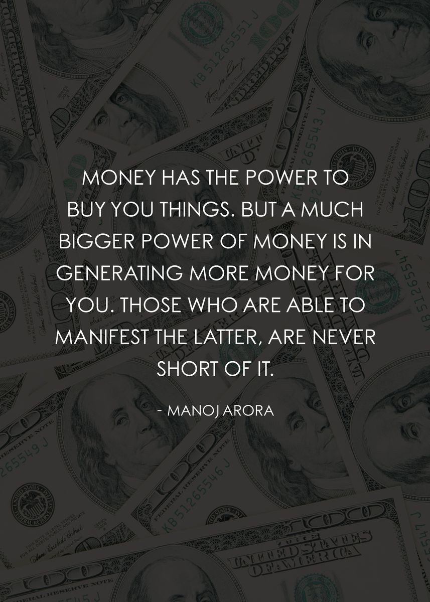 'Money Generating Money' Poster, picture, metal print, paint by CHAN ...