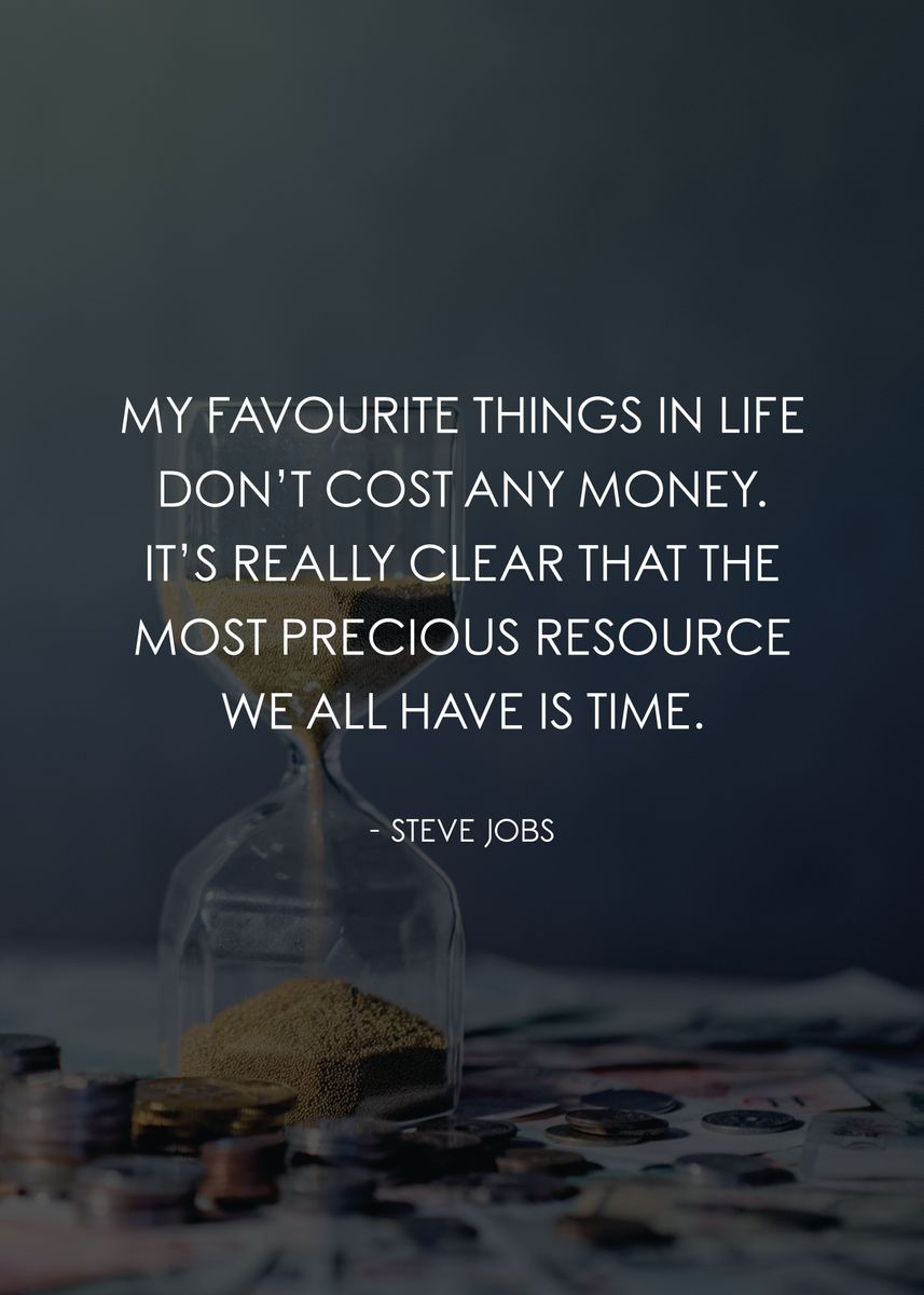 'Time Is Precious Resource' Poster by CHAN | Displate
