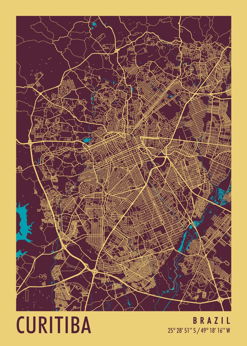 'Curitiba' Poster by Miracle Studio | Displate