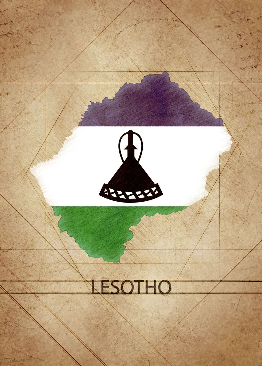 'Lesotho' Poster by Luvy | Displate