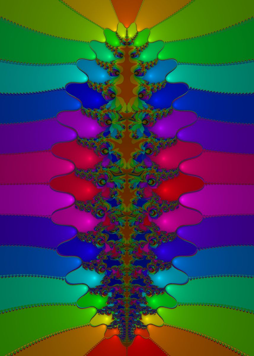 'Colorful ellipse' Poster, picture, metal print, paint by convergence ...