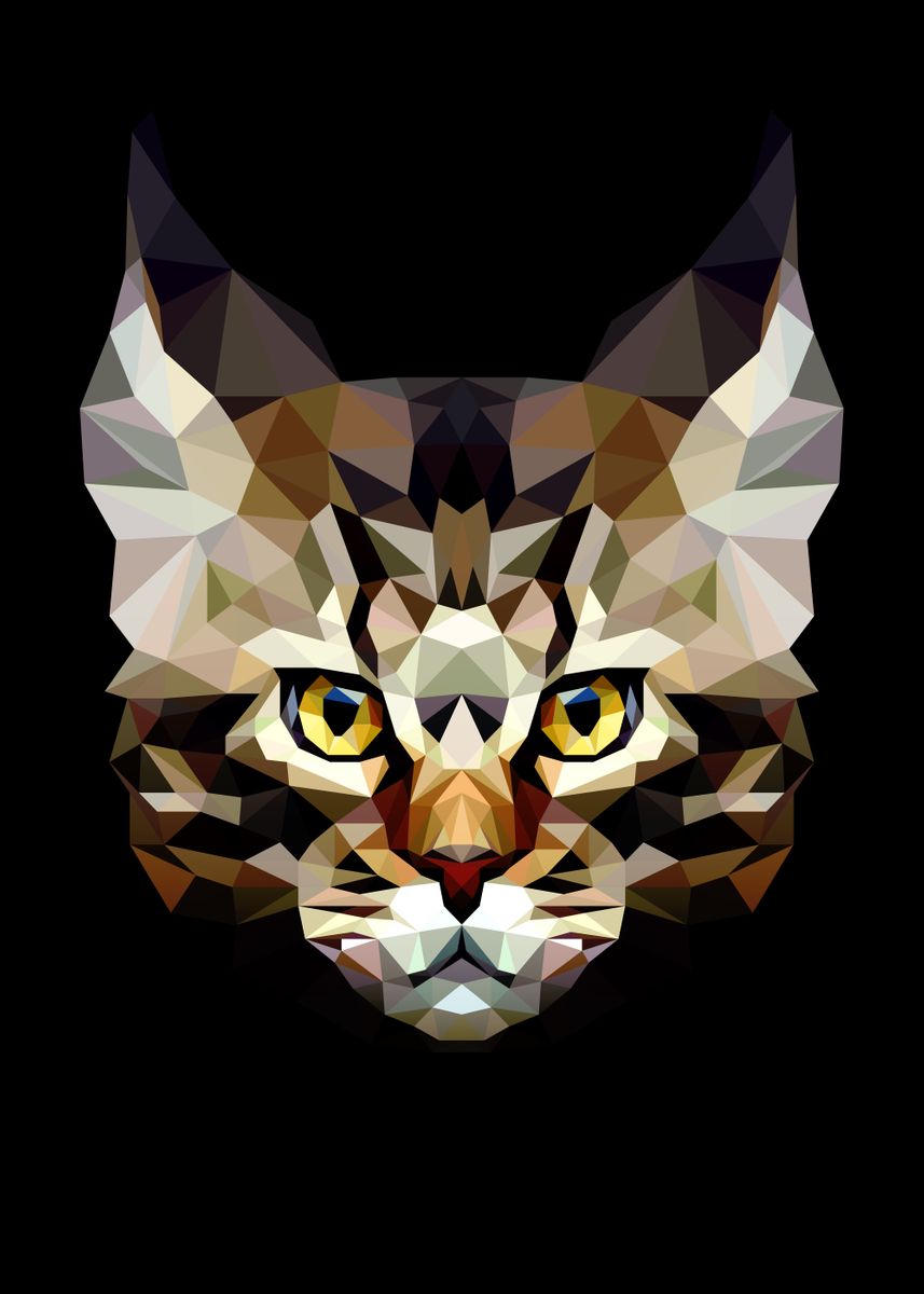 'Lynx' Poster, picture, metal print, paint by dung nguyen | Displate