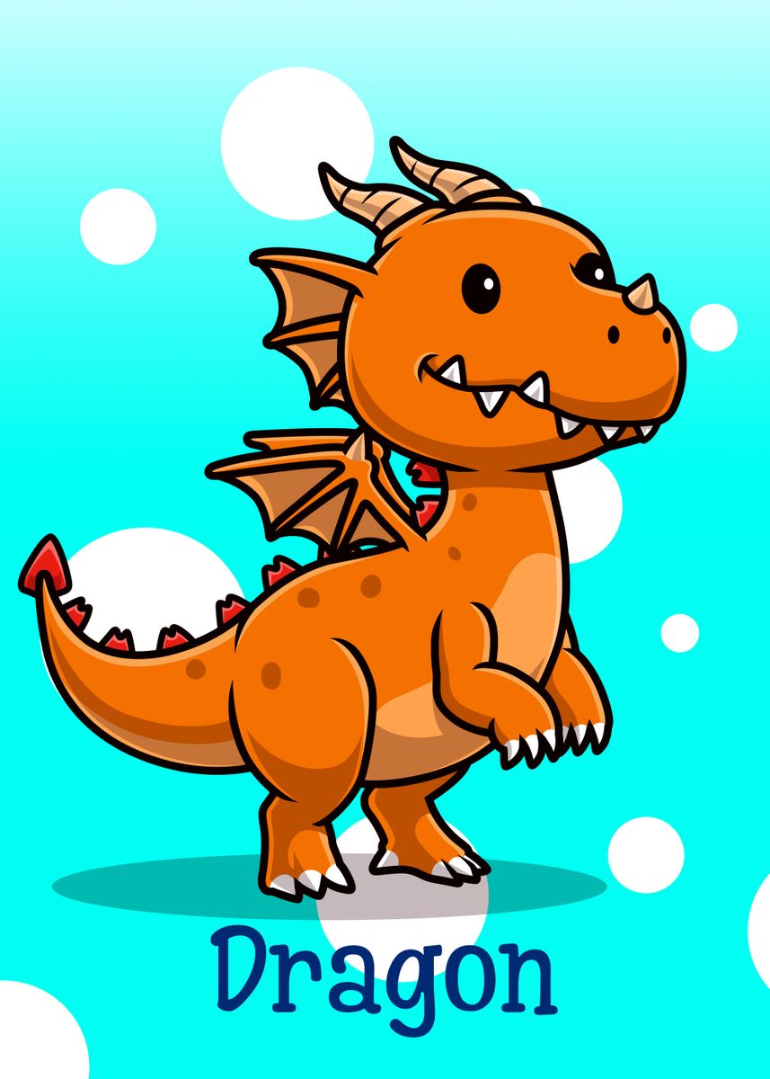 'Dragon' Poster, picture, metal print, paint by tona Billi | Displate