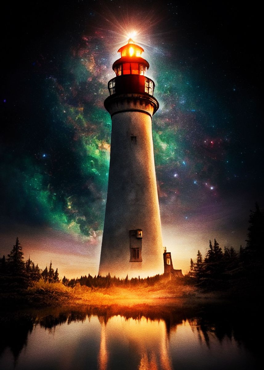 'Fantasy Lighthouse' Poster, picture, metal print, paint by Muh Asdar ...