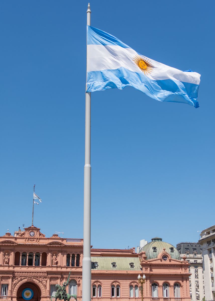 'Argentinian flag' Poster, picture, metal print, paint by Quentin D ...