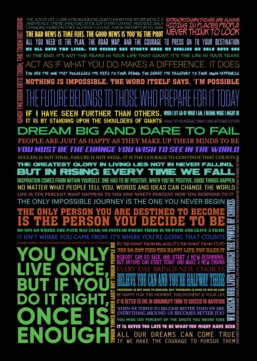 'Inspirational in colour' Poster, picture, metal print, paint by StuStu ...