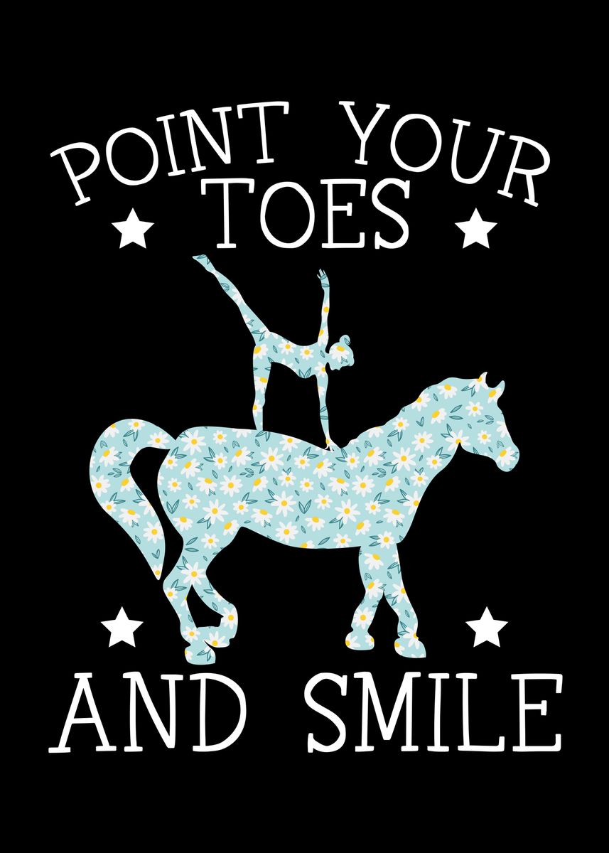 'Point Your Toes And Smile' Poster, picture, metal print, paint by NAO ...