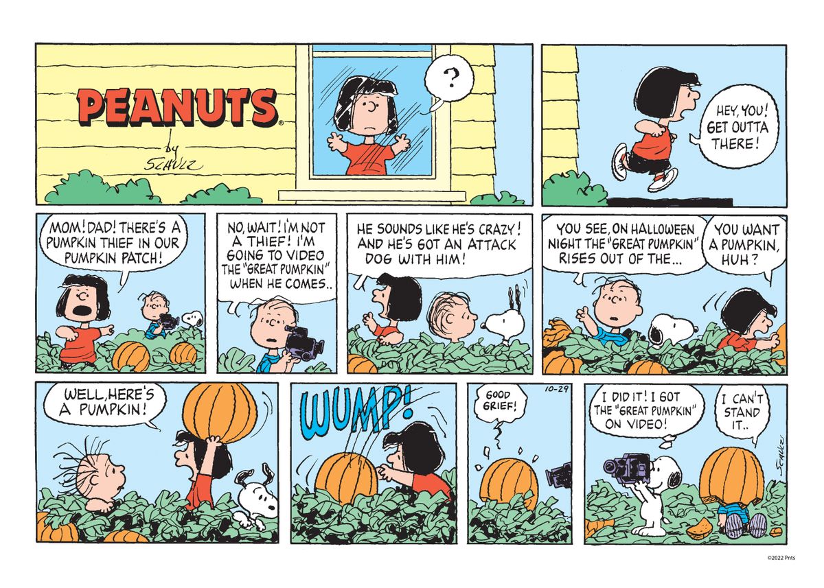 'Great Pumpkin Video Comic' Poster by Peanuts | Displate