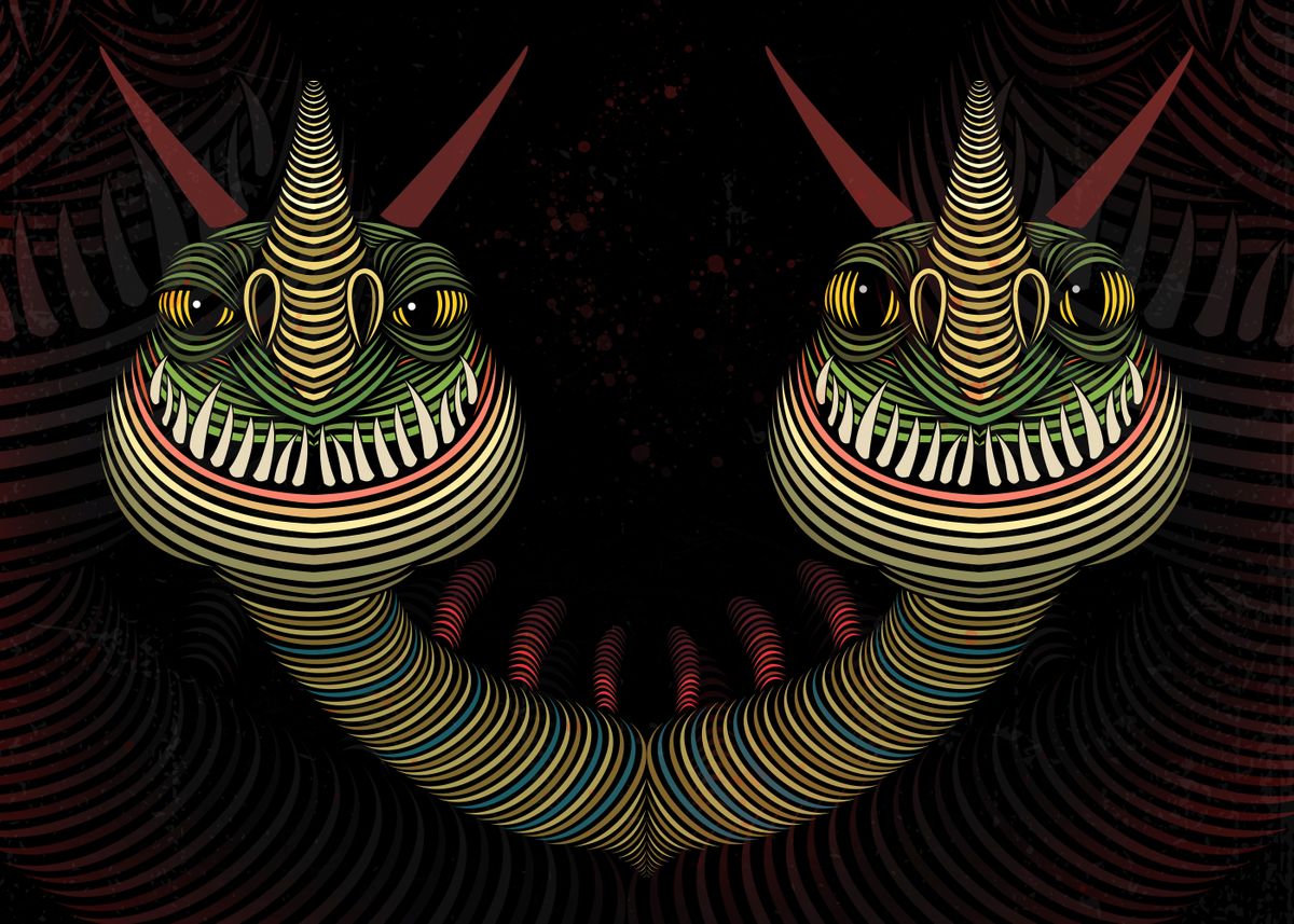 'Hideous Zippleback Head' Poster by How To Train Your Dragon | Displate