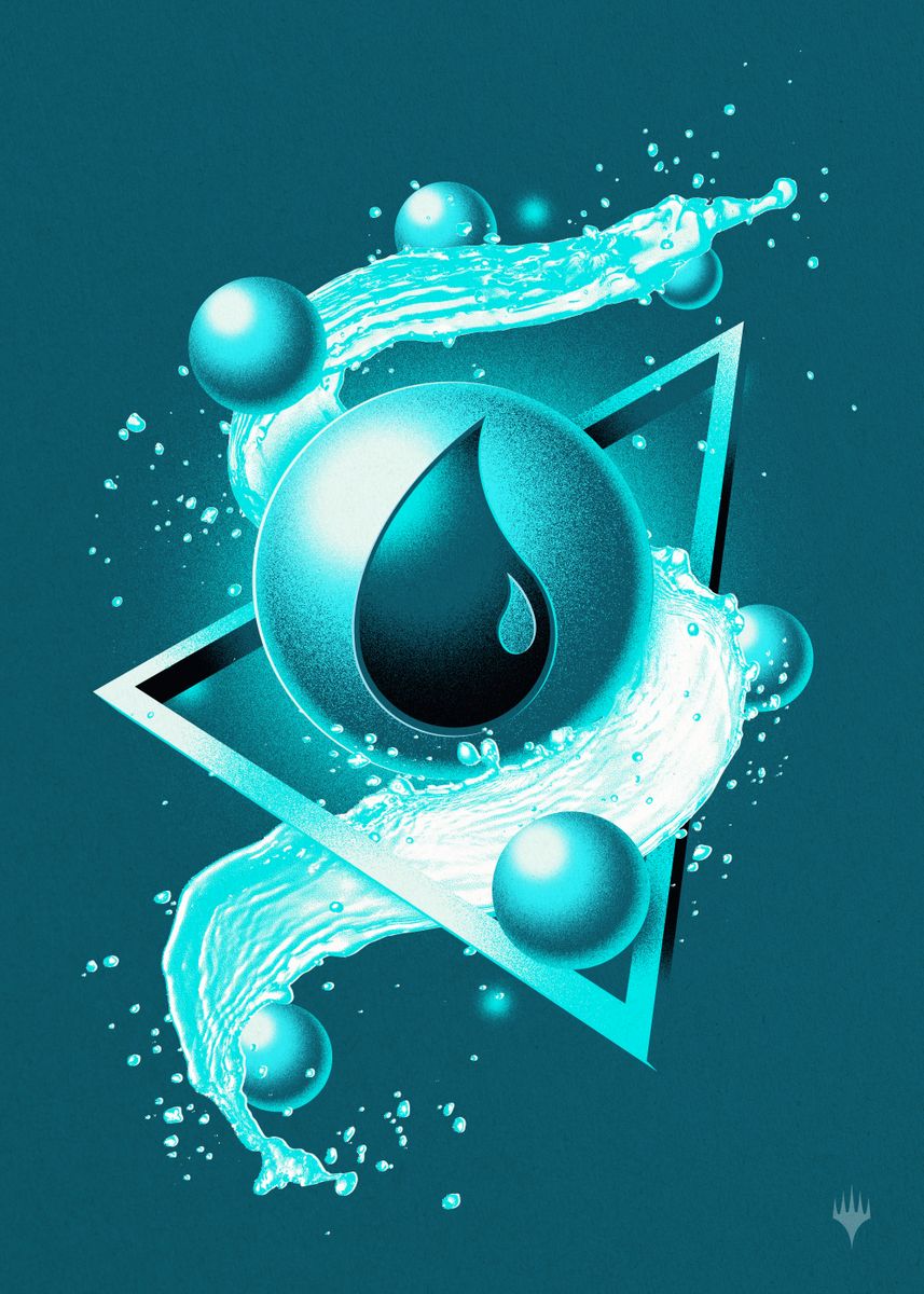 'Blue Island' Poster, picture, metal print, paint by Magic The ...