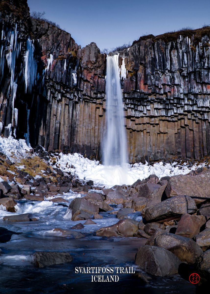 'Svartifoss Trail Iceland' Poster, picture, metal print, paint by NTx ...