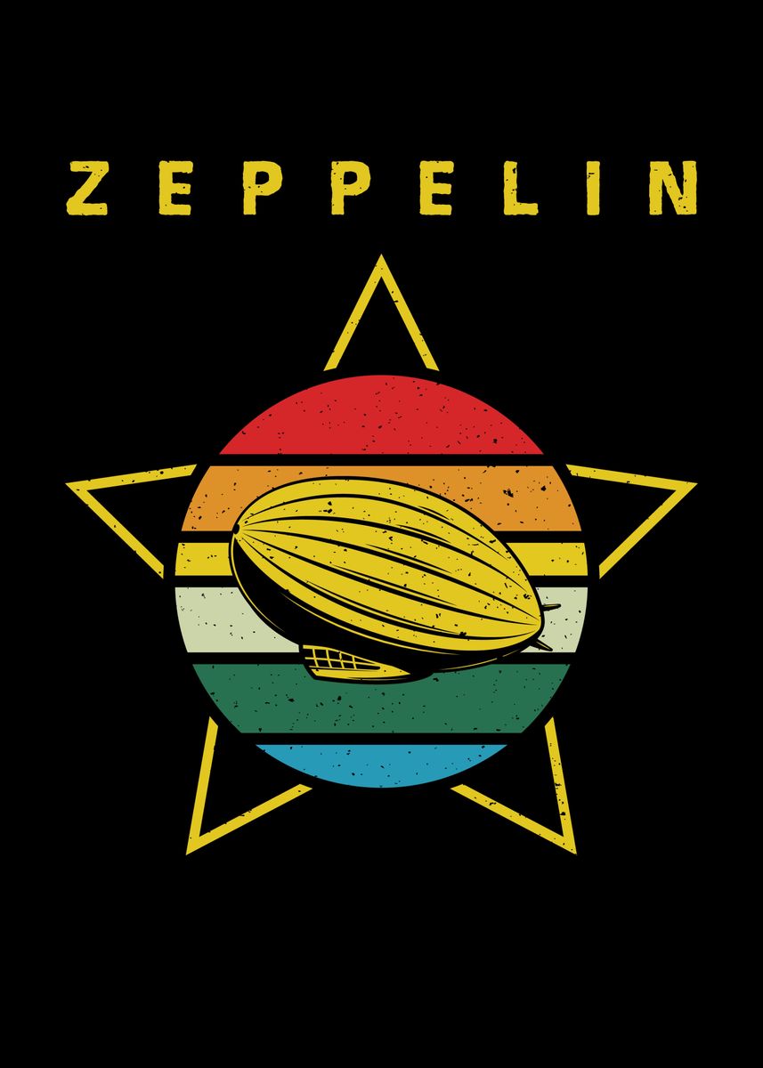 'Zeppelin Airship Pilot' Poster, picture, metal print, paint by Mooon ...