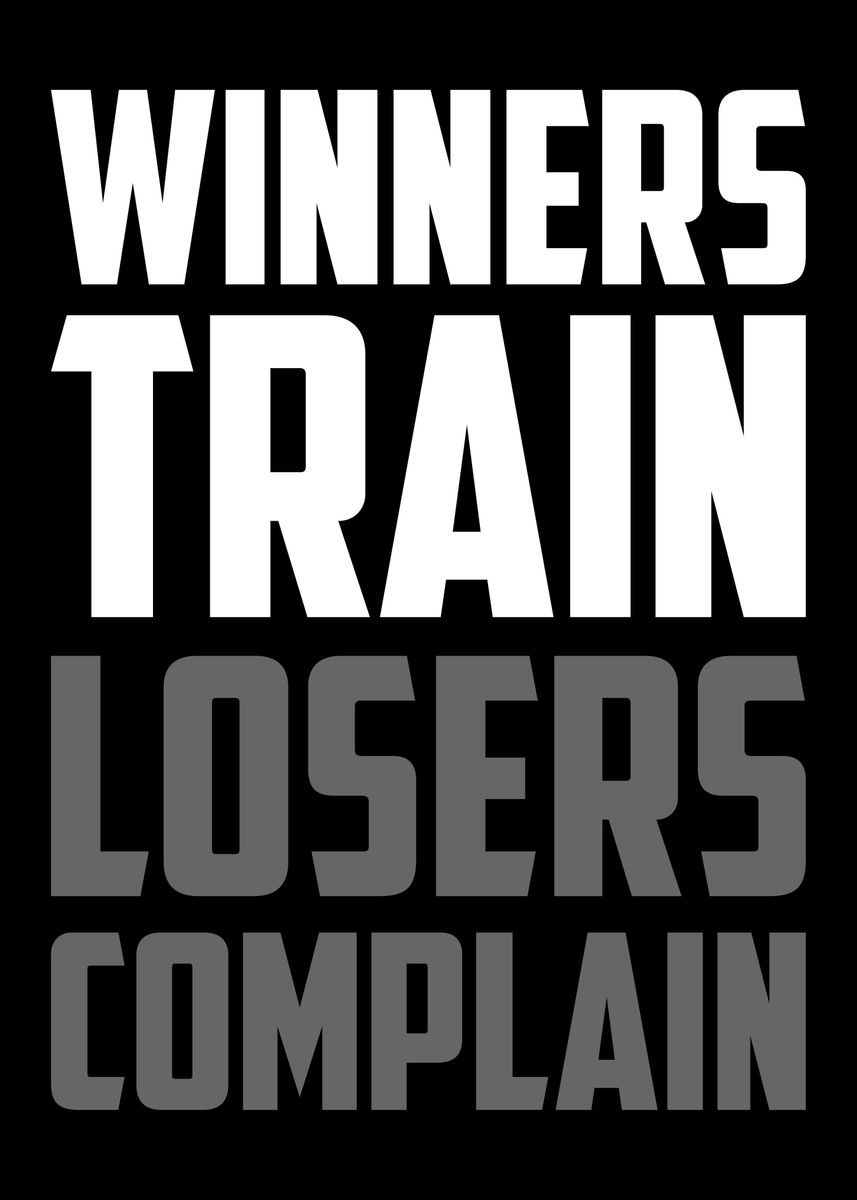 'Winners vs Losers' Poster by albran karan | Displate