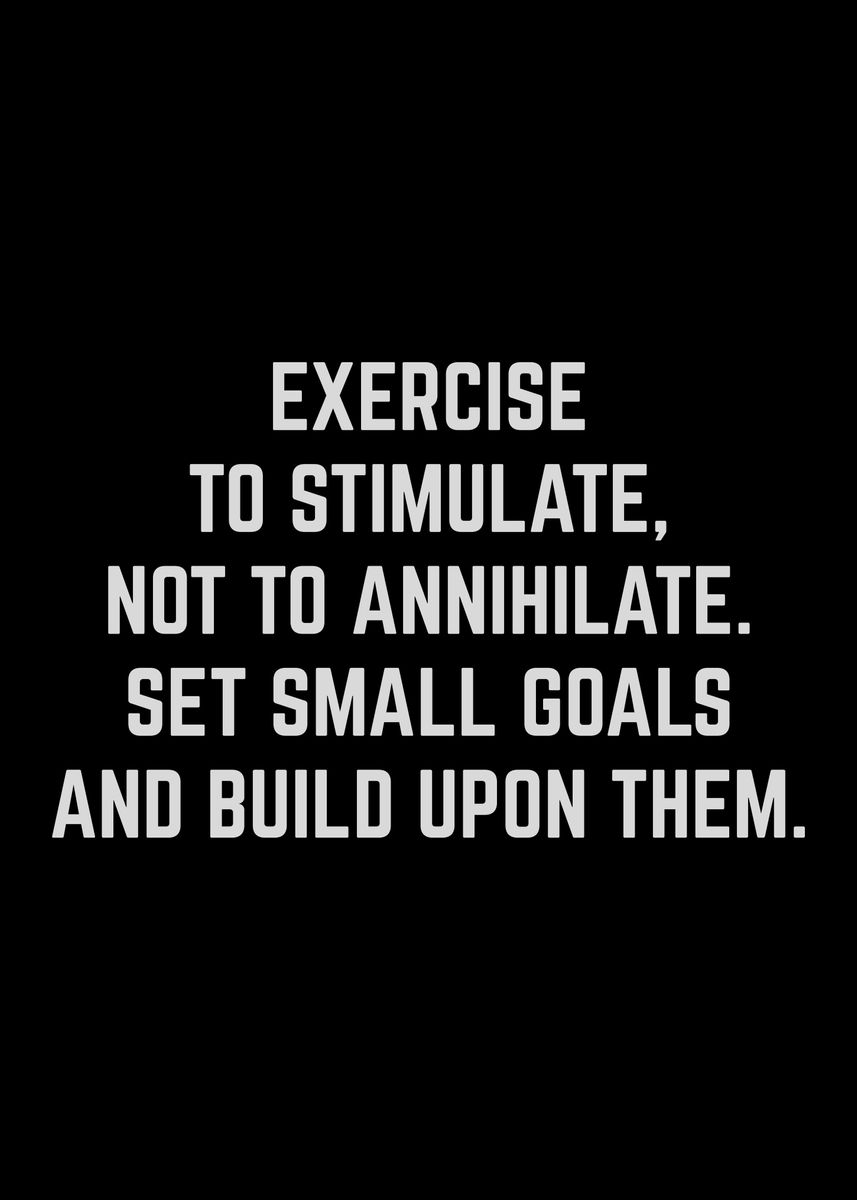 'Exercise To Stimulate' Poster by albran karan | Displate