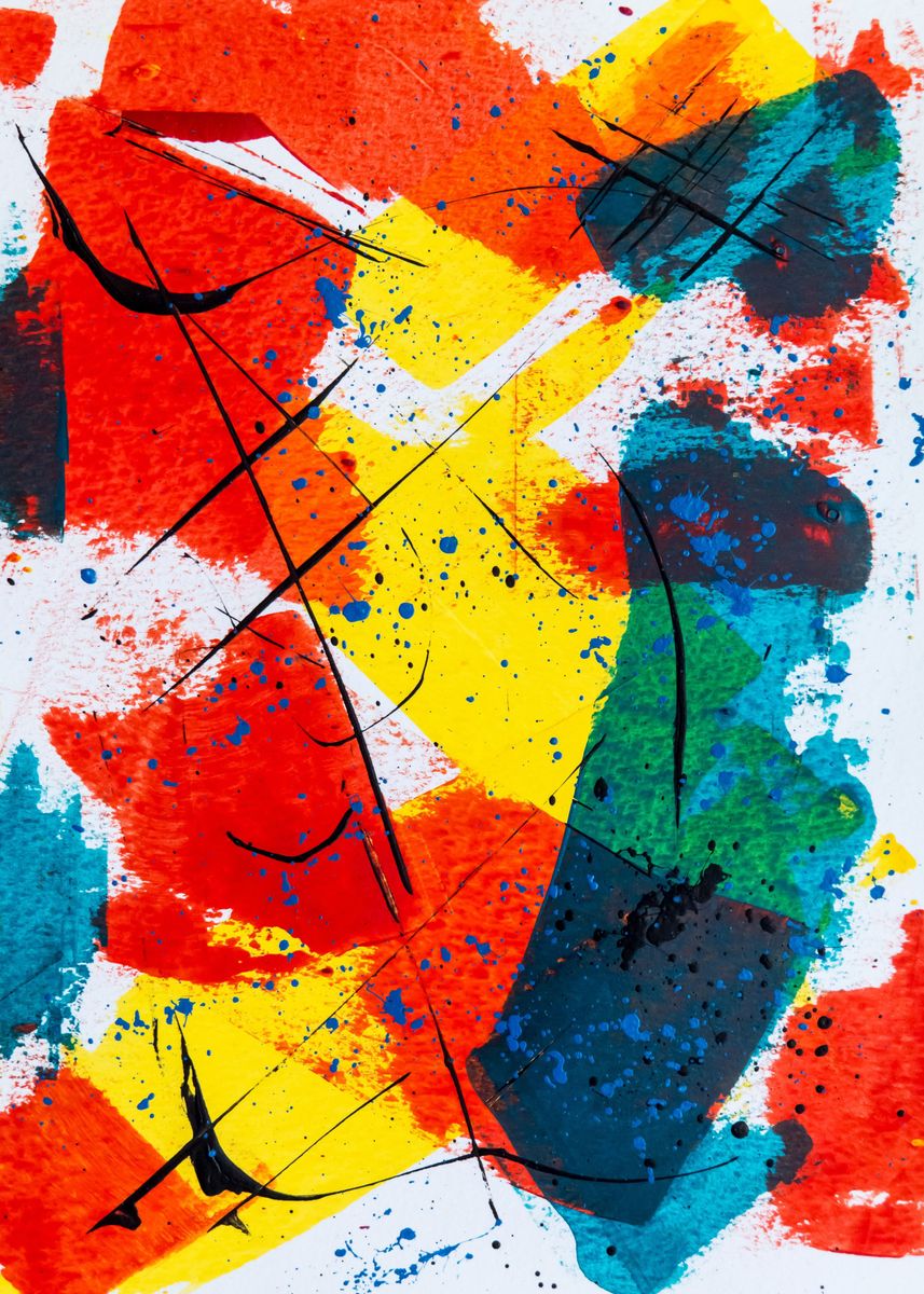 'Abstract Colours' Poster by Tim | Displate