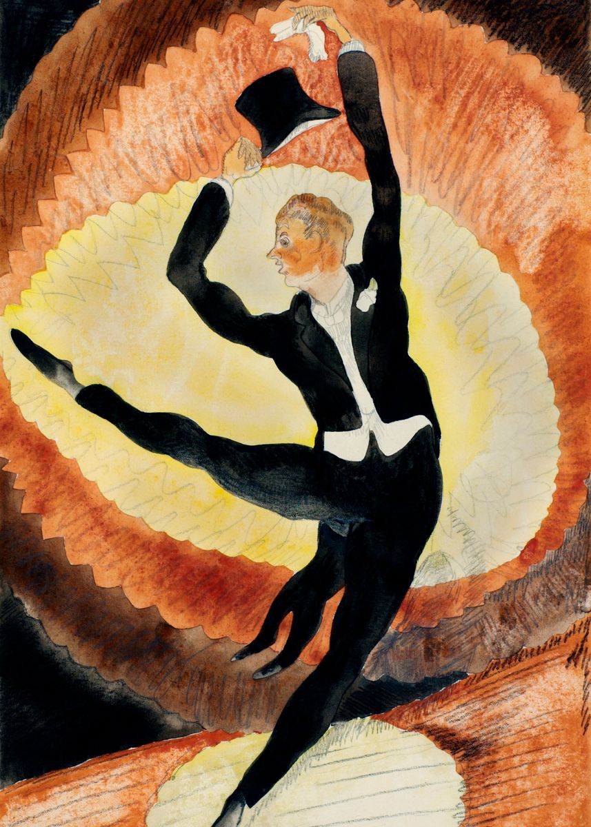 'Acrobatic Male Dancer' Poster by Sloka | Displate