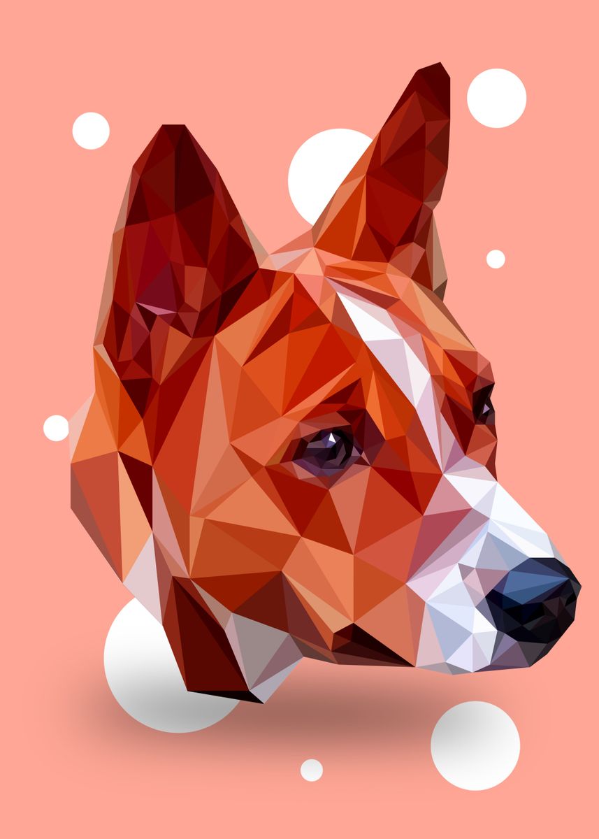 'Dog' Poster, picture, metal print, paint by Lee Jani | Displate