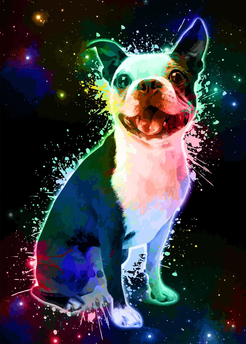 'majestic dog' Poster by erma wati | Displate