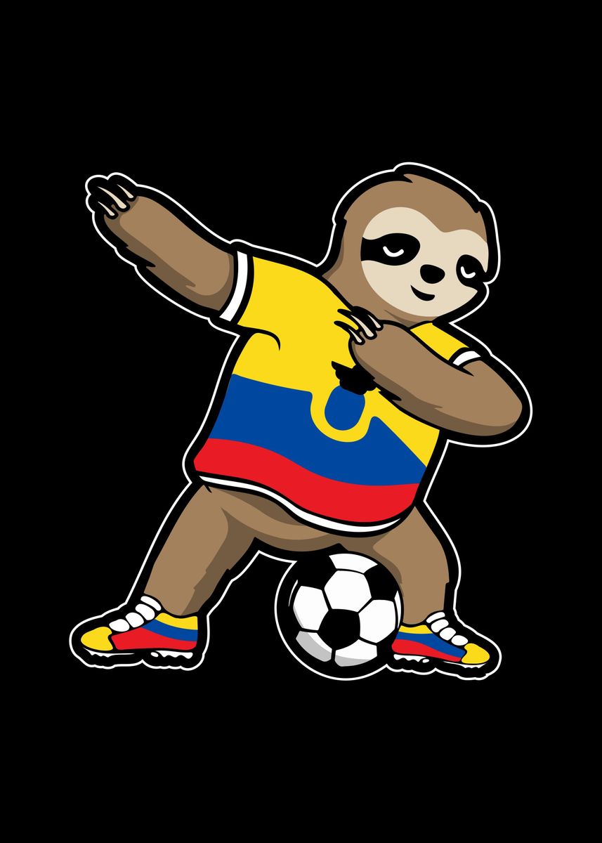 'Soccer Ecuador' Poster, picture, metal print, paint by Sebastian ...
