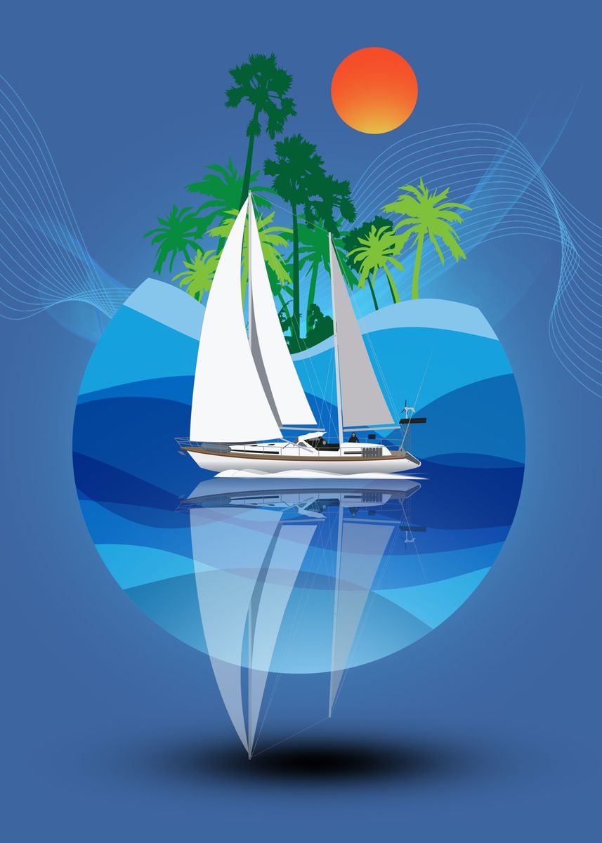 'Sailing Water' Poster by David Loblaw | Displate